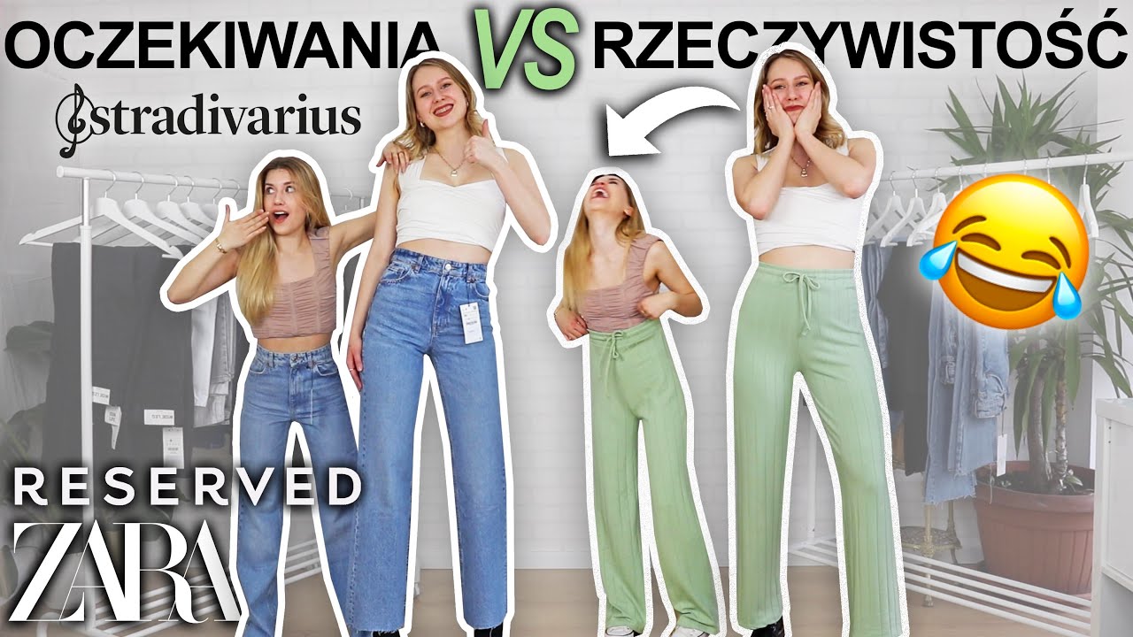 157 cm vs 175 cm SPODNIE Z SIECIÓWEK - Zara, Stradivarius, Reserved haul